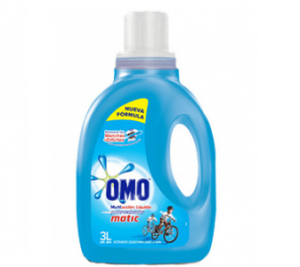 Detergente líquido omo matic 3 lts