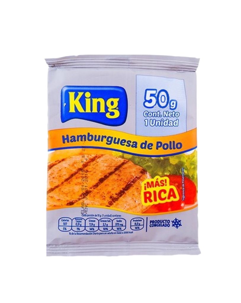 Hamburguesas de pollo king 50gr – CARRITO VIRTUAL